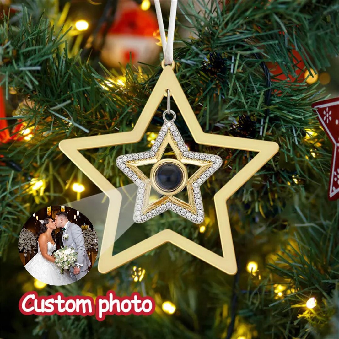 Personalized Family Projection Ornament,christmas Custom Photo ...