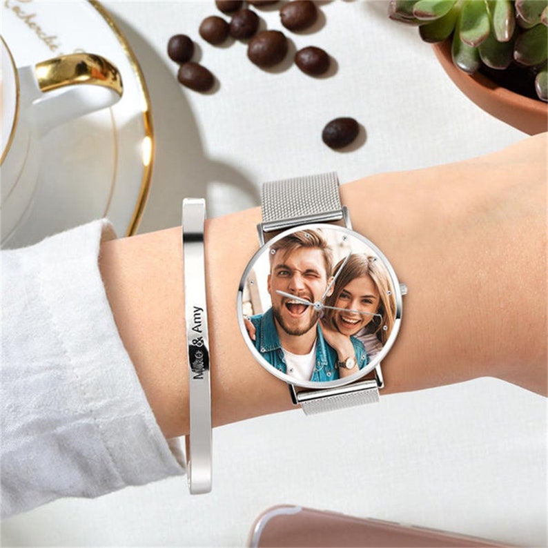 Personalized Image Watch Custom Photo & Calendar Watch - Etsy
