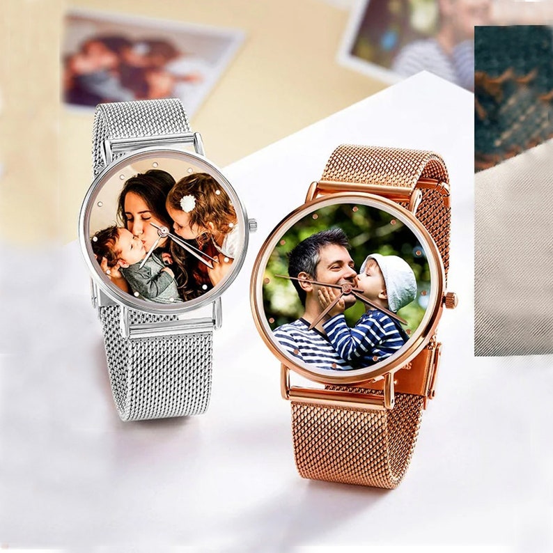 Personalized Photo Watch Custom Photo Name Watch Milanese - Etsy