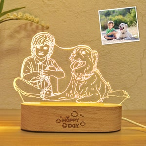 Customized Text Photo 3D Print Night Light Desk Lamp - Etsy