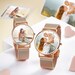 Personalized Photo Watch Custom Photo Name Watch Milanese Strap Watch ...