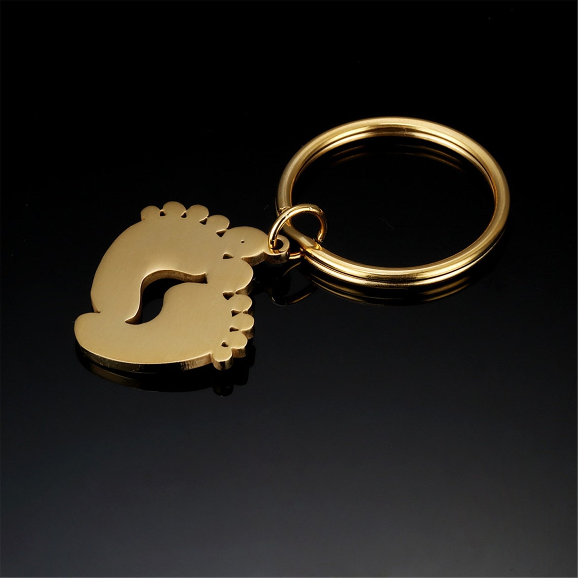 Personalized Keychain Cute Baby Foot Pendant Key Chain - Etsy UK