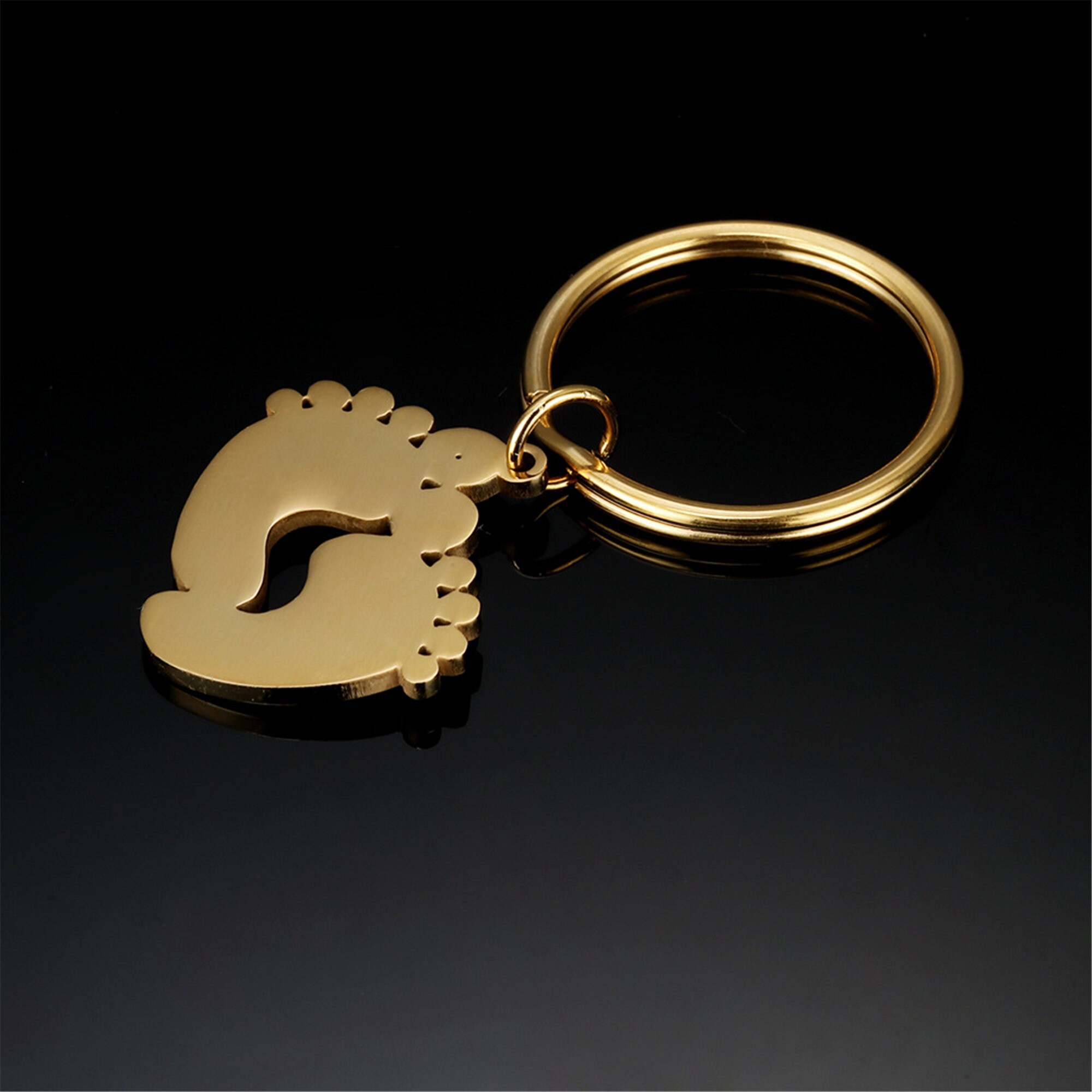 Personalized Keychain Cute Baby Foot Pendant Key Chain | Etsy