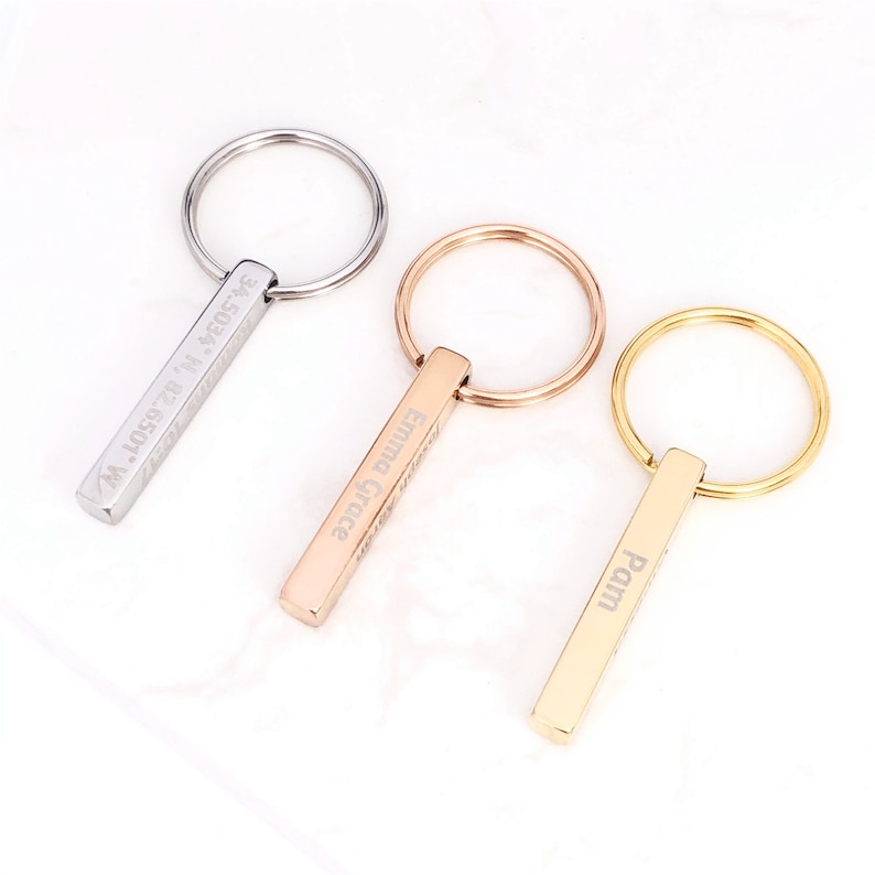 Personalized Engraved Keychain Custom Name Keychain Custom - Etsy Australia