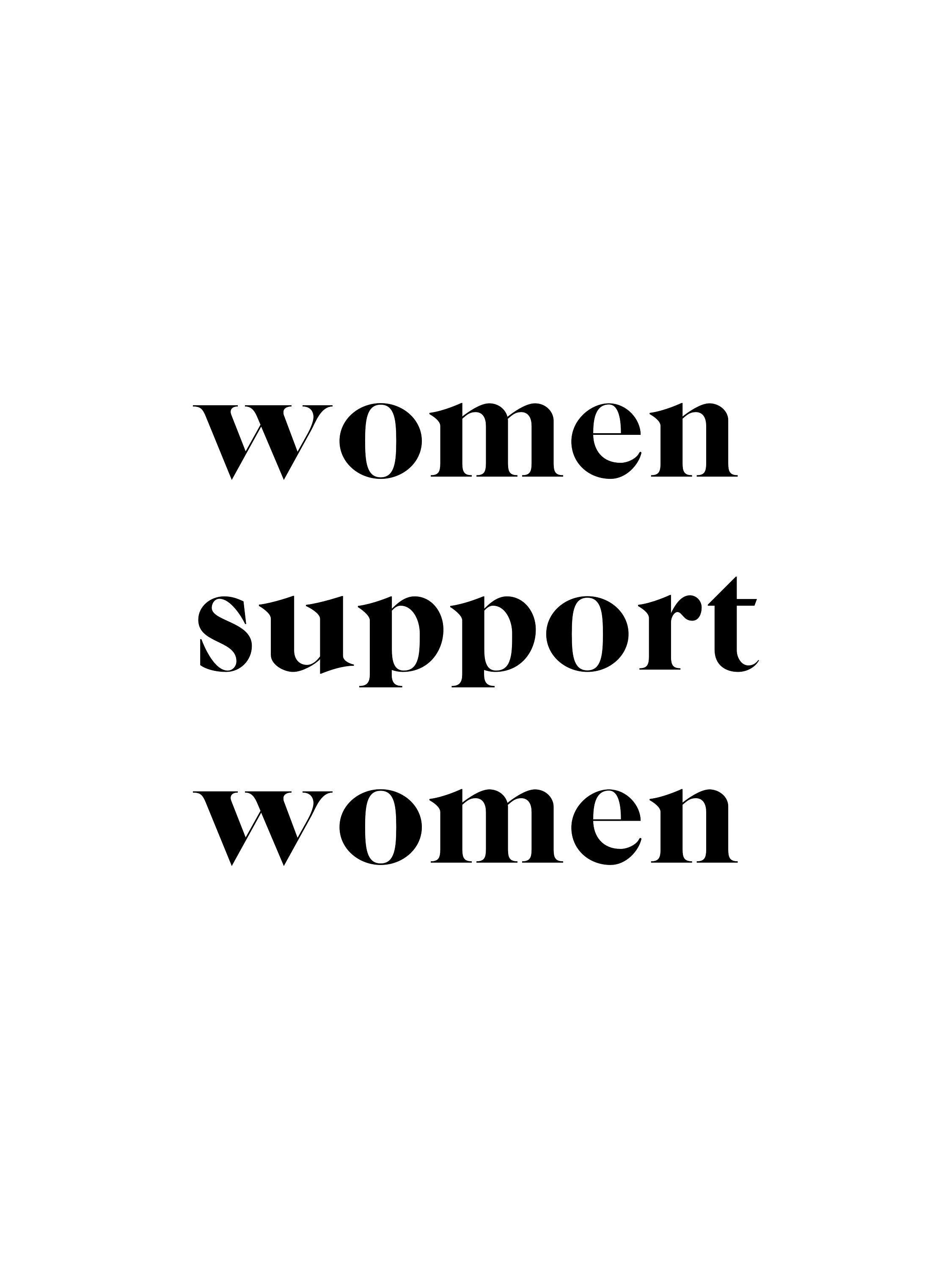 Women Support Women | Feminist Art | Home Decor | Modern Art | Minimal ...