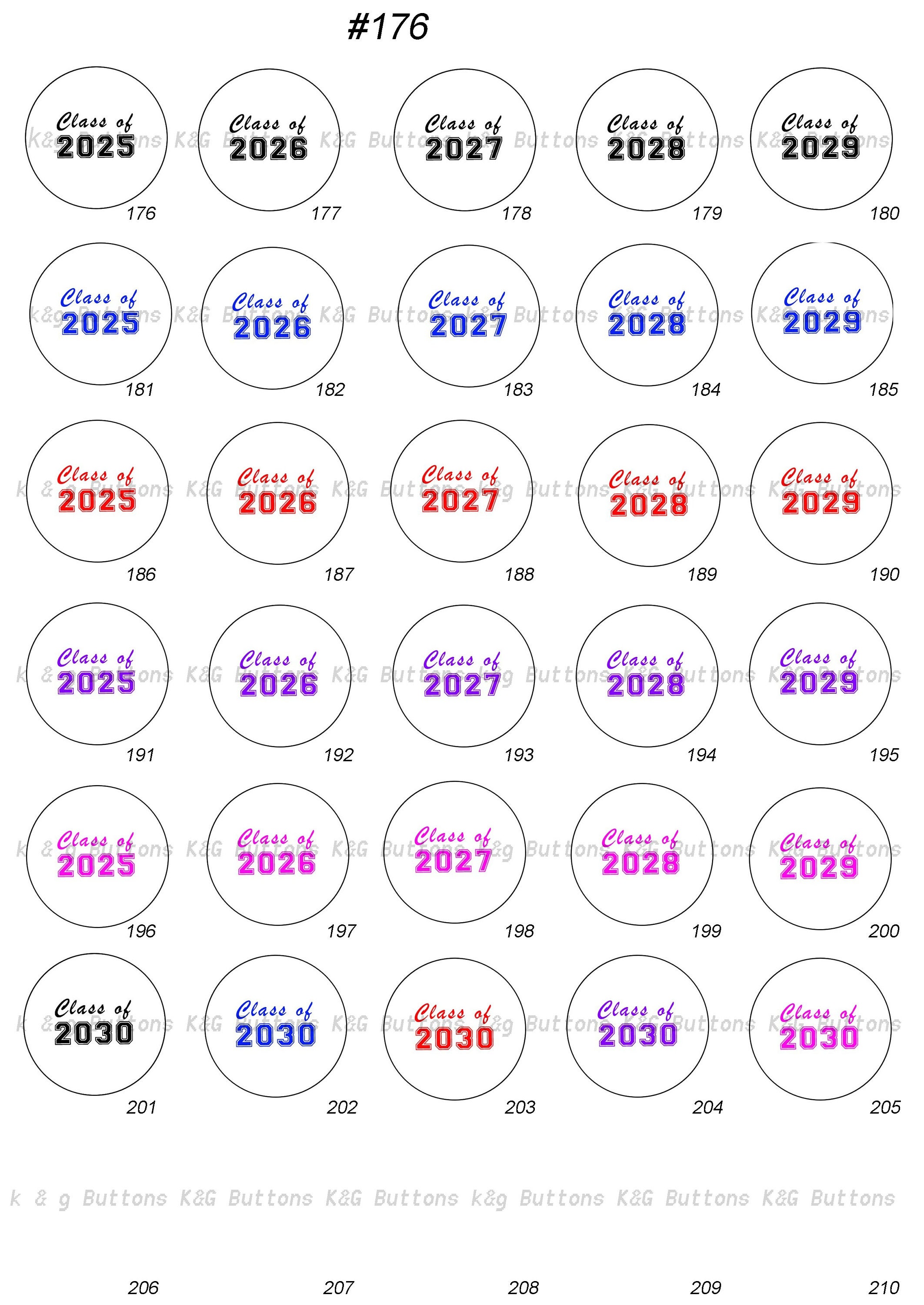 1 inch designs on buttons | Etsy