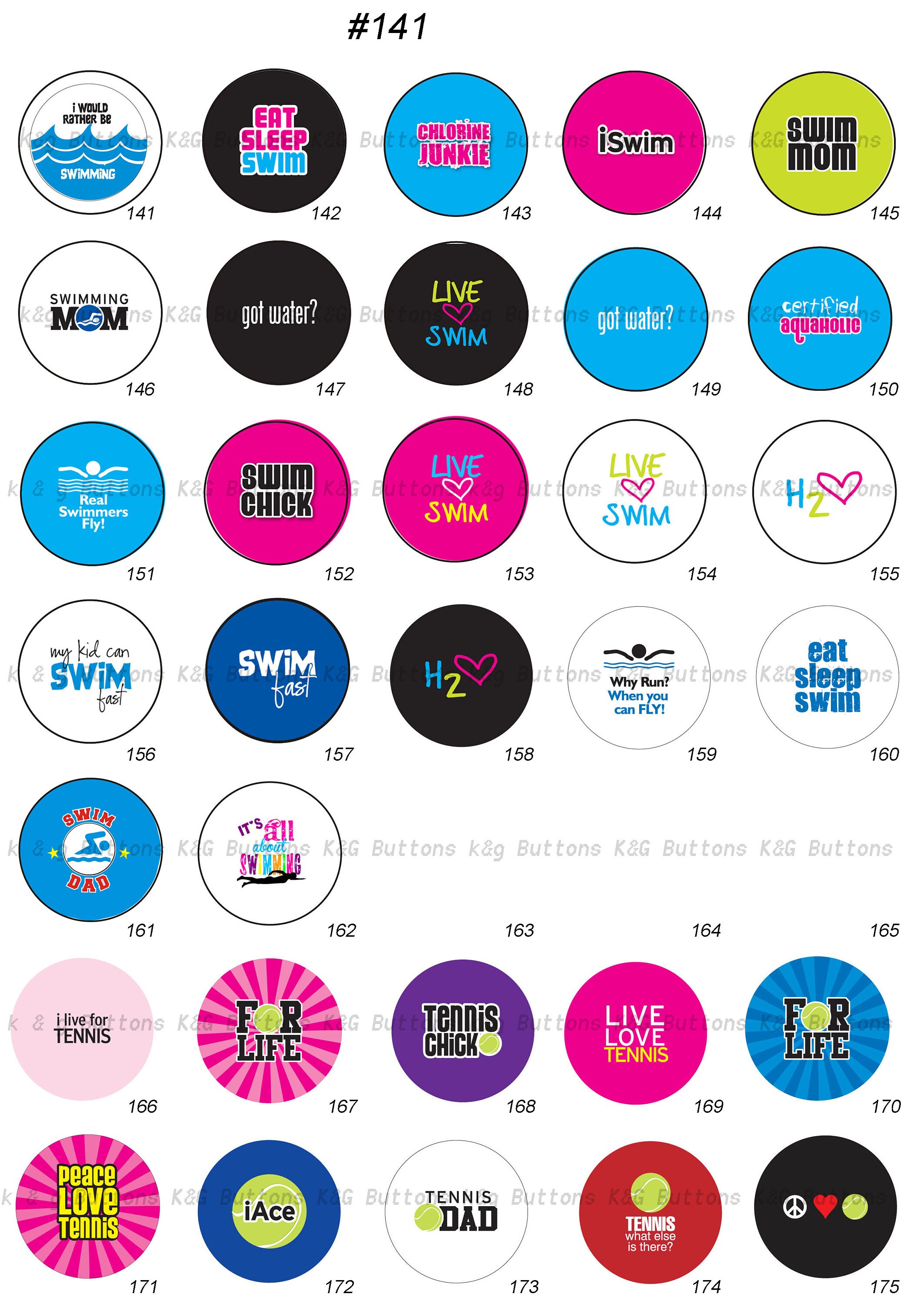 1 inch designs on buttons | Etsy