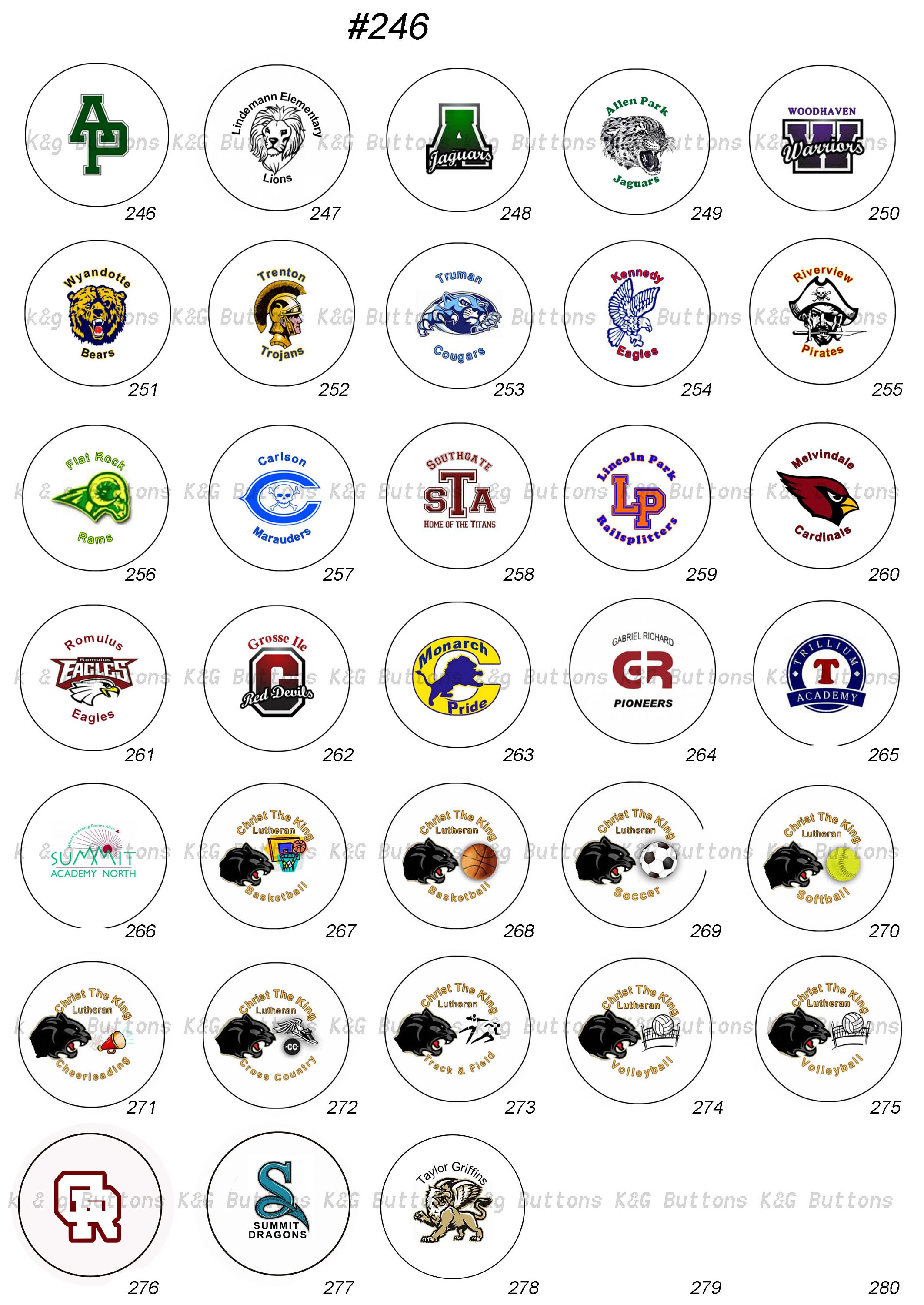 1 inch designs on buttons | Etsy