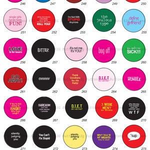 1 Inch Designs on Buttons - Etsy