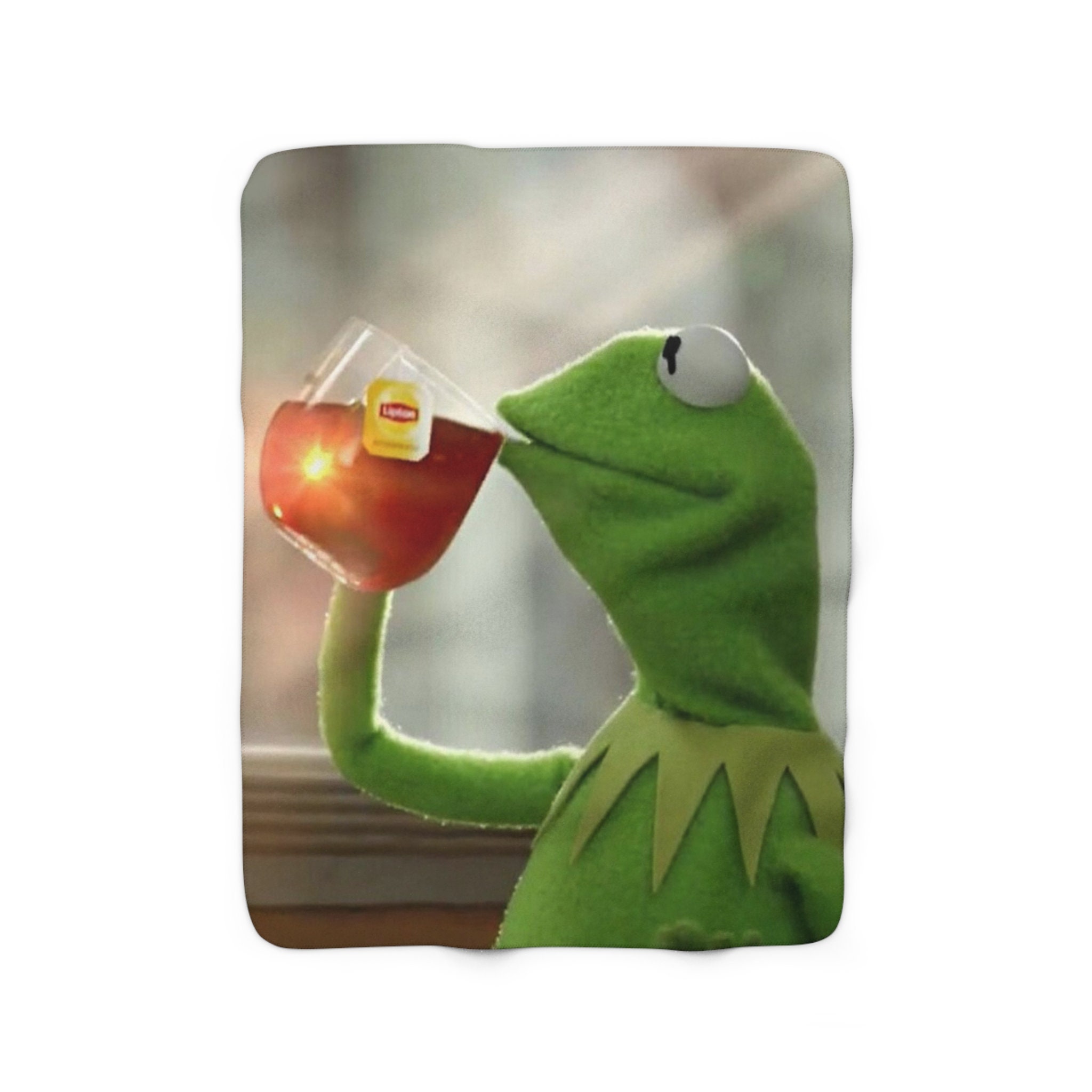 Kermit The Frog Meme Drinking Tea