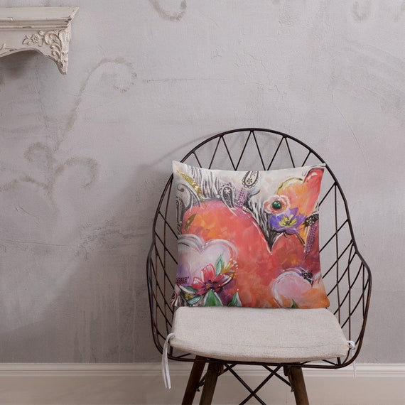 Oreiller Premium Heart Garden - Etsy France