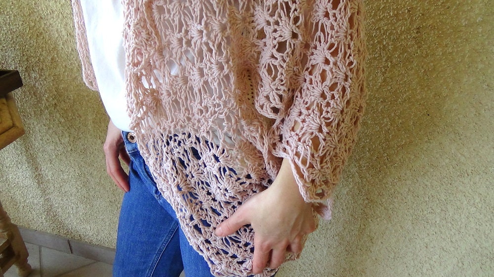 CROCHET PATTERN — Lacy Shrug — Crochet Summer Shrug — Easy Pattern — 10 ...