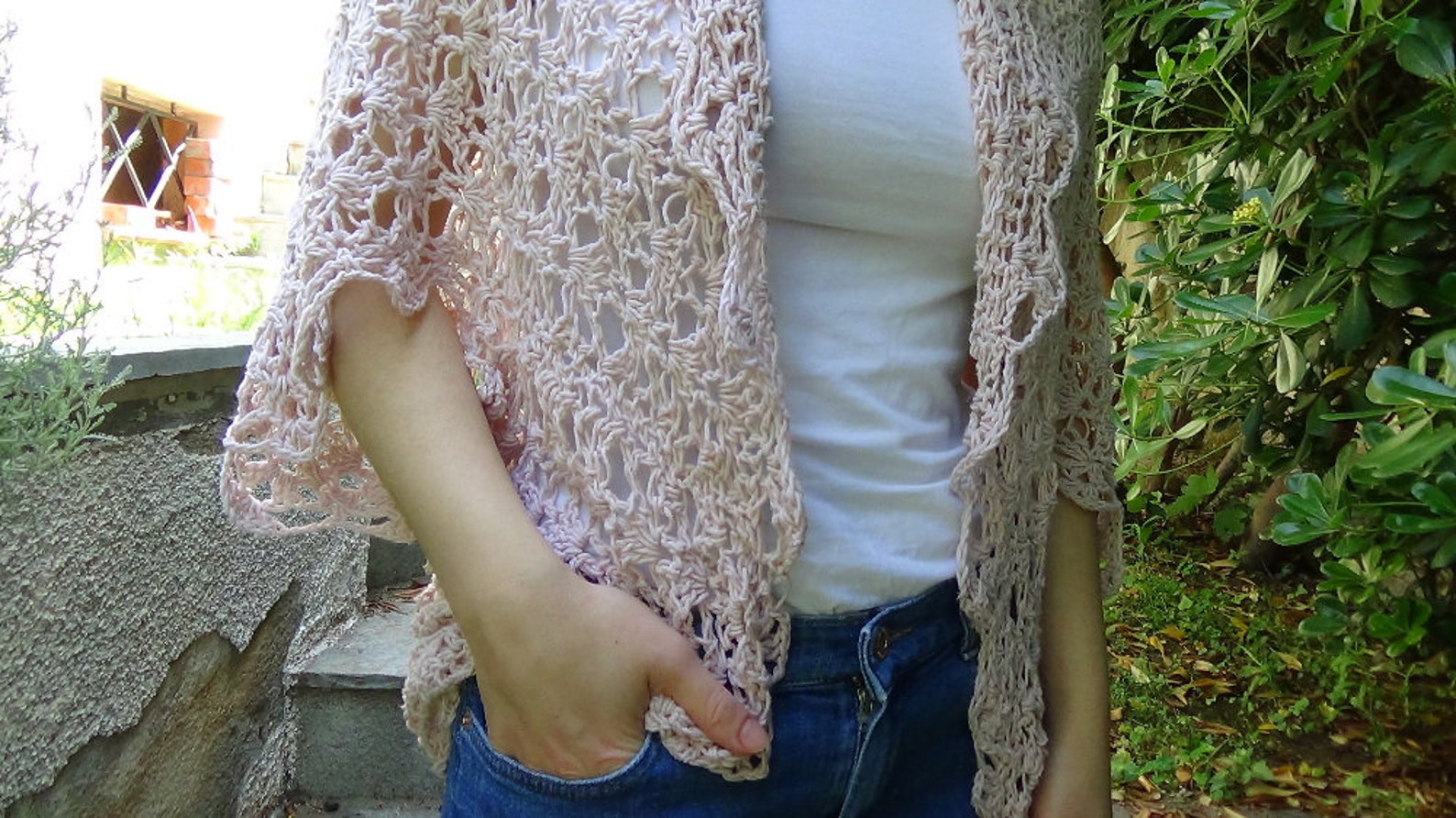 CROCHET PATTERN — Lacy Shrug — Crochet Summer Shrug — Easy Pattern — 10 ...