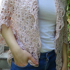 CROCHET PATTERN — Lacy Shrug — Crochet Summer Shrug — Easy Pattern — 10 ...
