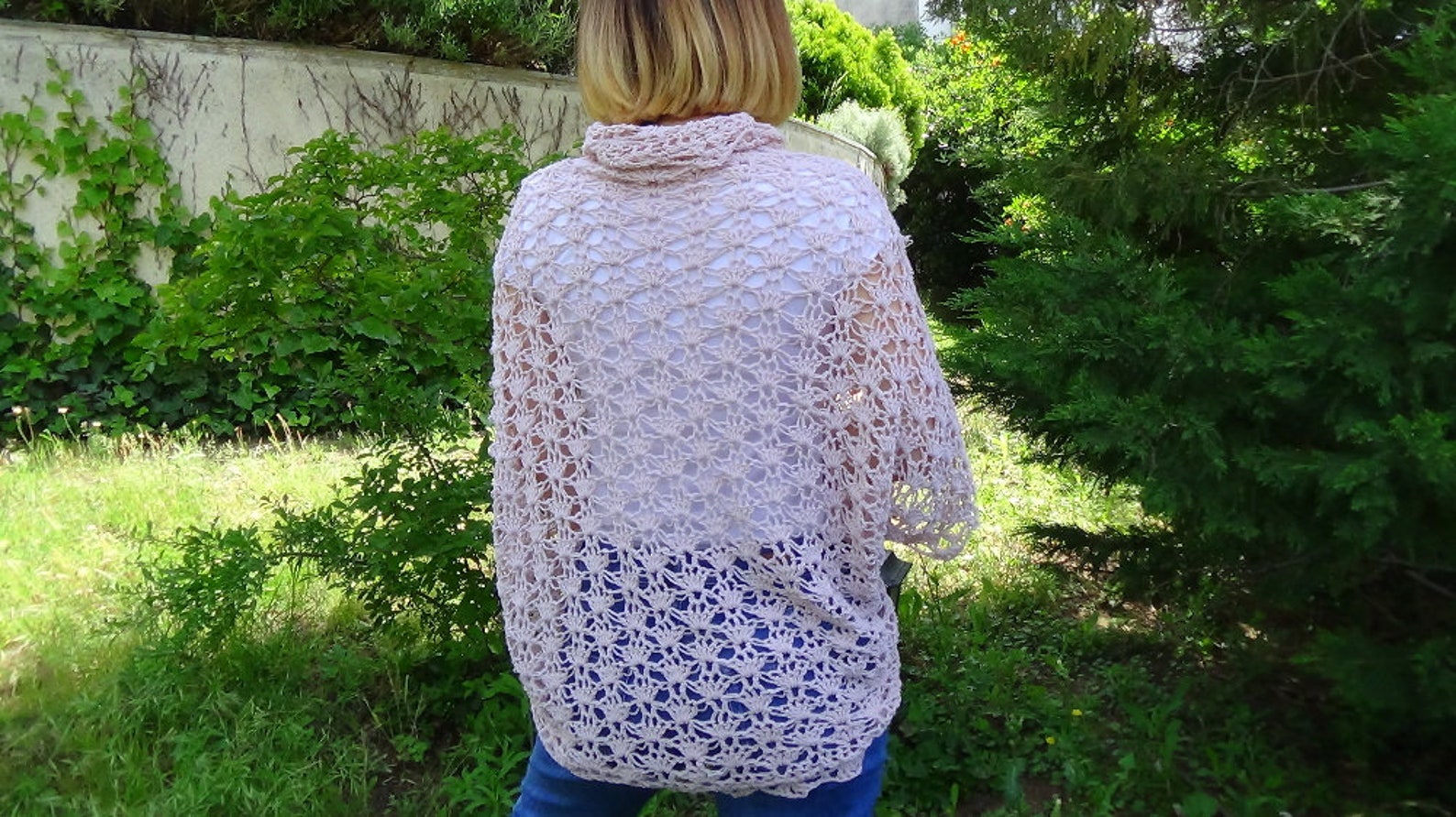 CROCHET PATTERN — Lacy Shrug — Crochet Summer Shrug — Easy Pattern — 10 ...