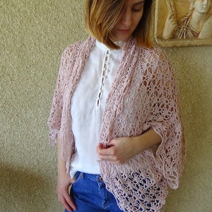 CROCHET PATTERN — Lacy Shrug — Crochet Summer Shrug — Easy Pattern — 10 ...