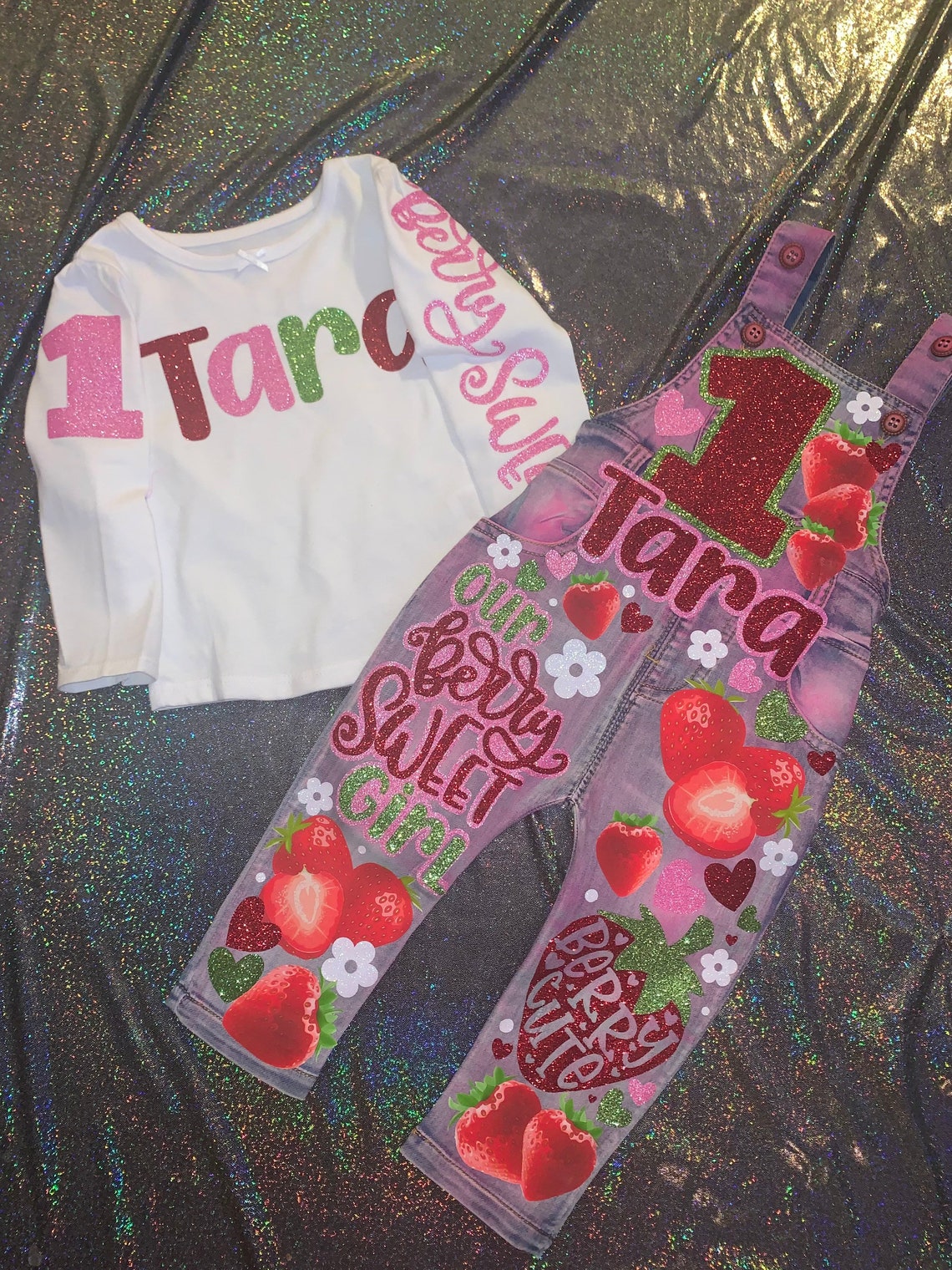 Berry Sweet Berry Cute Strawberry Birthday Outfit Sweet One - Etsy