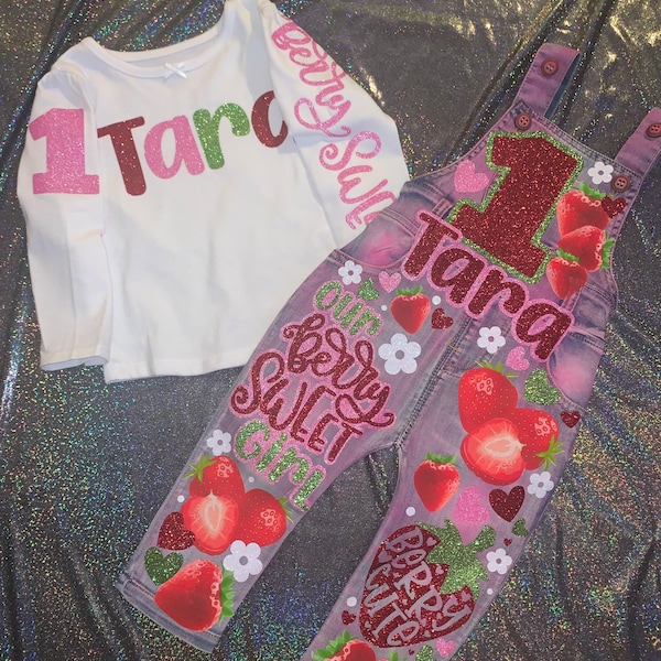 Strawberry Shortcake Overalls - Etsy