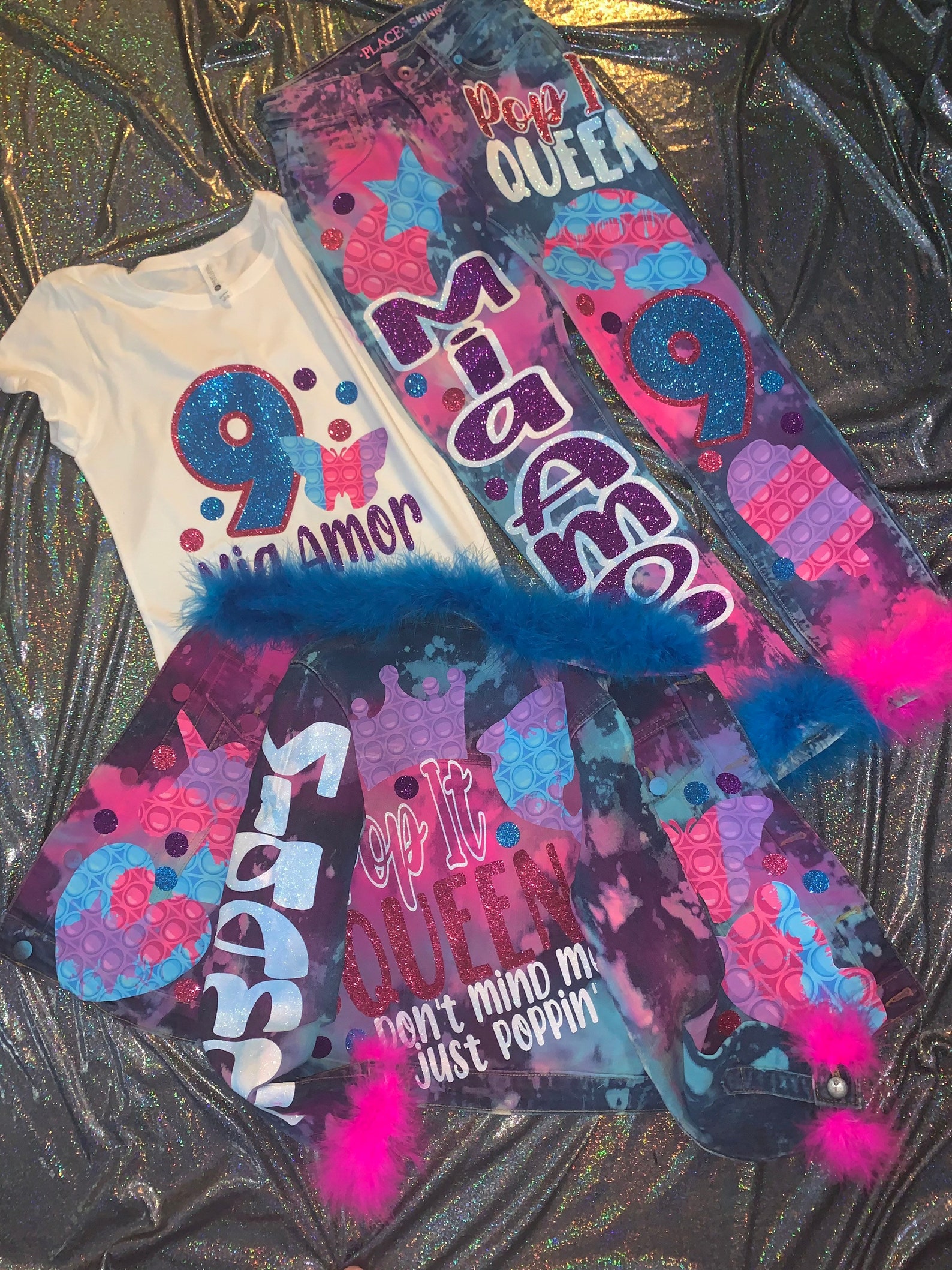 ANY COLOR Pop It Just Poppin Pop It Fidget Birthday Outfit Girl Custom ...