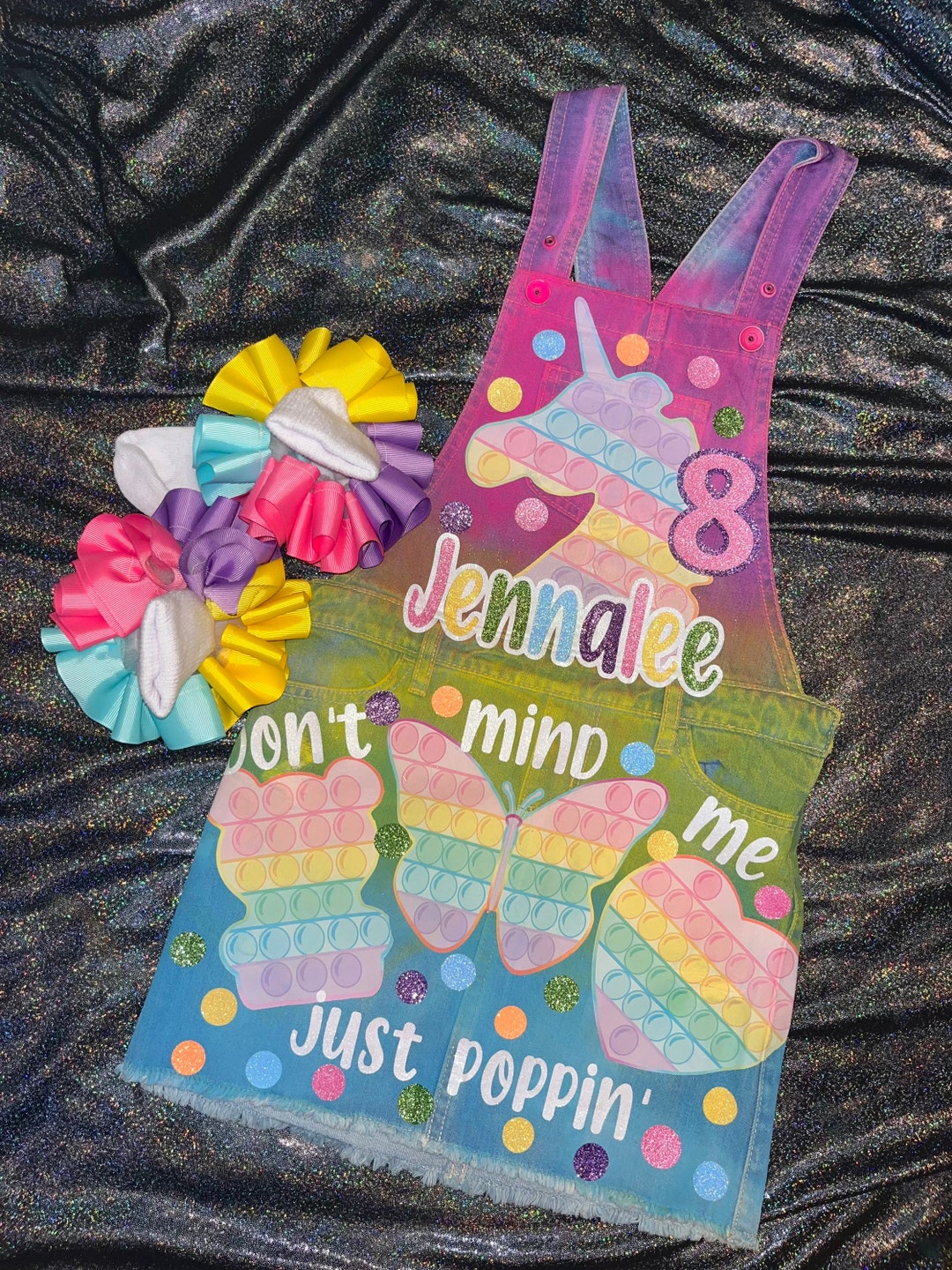 Pastel Just Poppin Pop It Fidget Outfit Overall Skirt Denim Jean ...