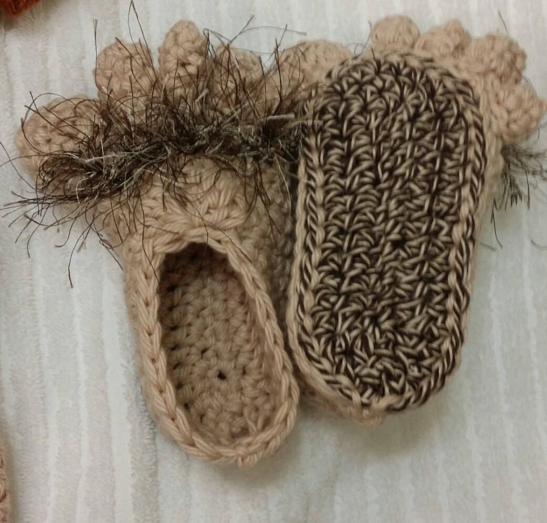 Crochet Infant/toddler Hobbit Feet Made to Order - Etsy