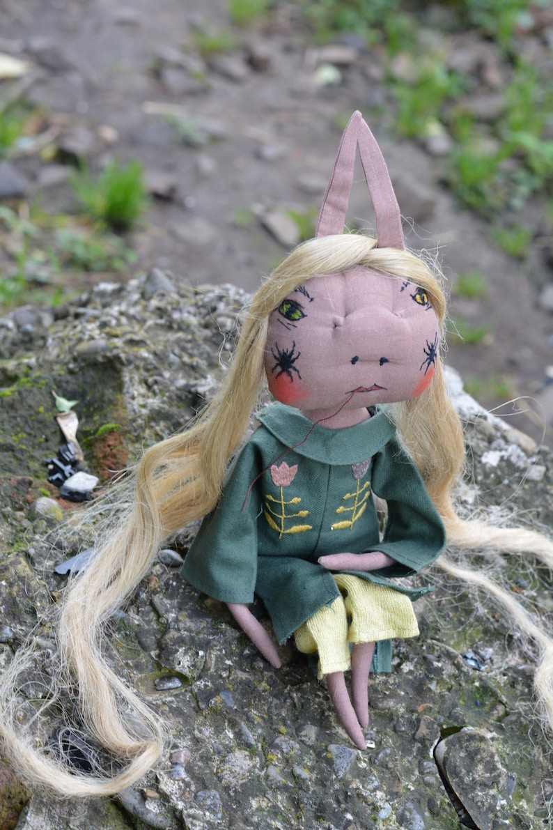 Pixie Elf Doll Woodland Girl Handmade Doll Textile Toy - Etsy