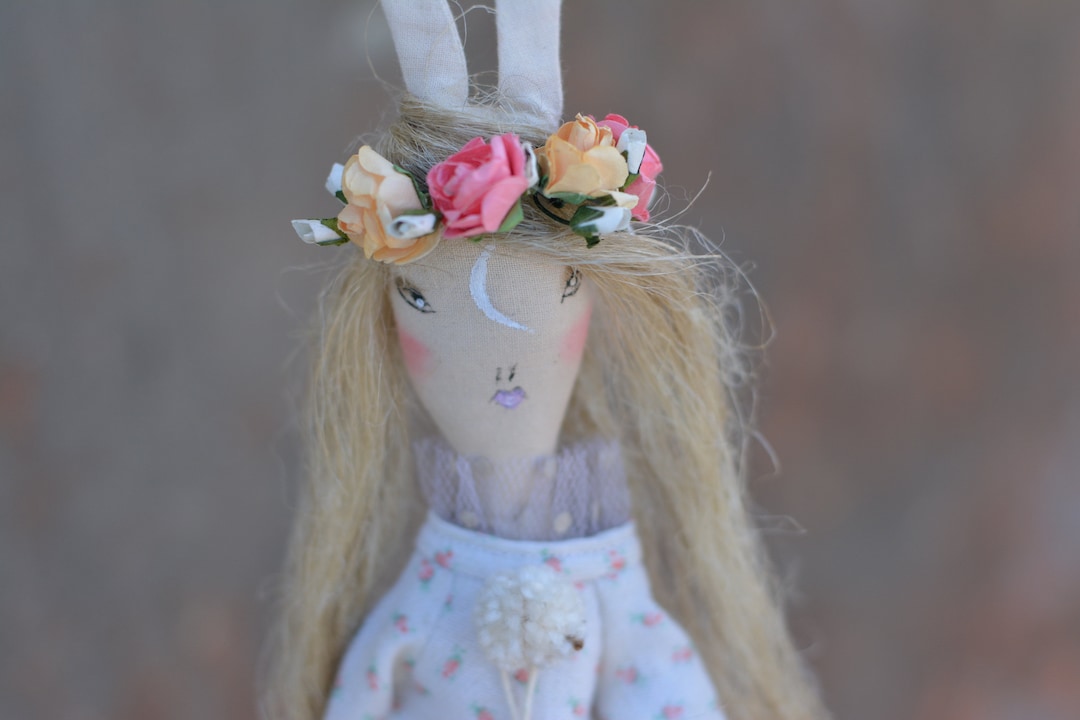 Textile Toy Bunny-tiny Pocket Toy-plush Soft Toy-unique Toy Gift-small ...