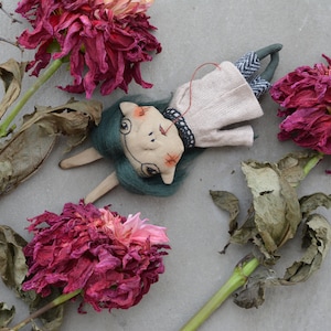 Textile Toy Bunny-tiny Pocket Toy-plush Soft Toy-unique Toy Gift-small ...