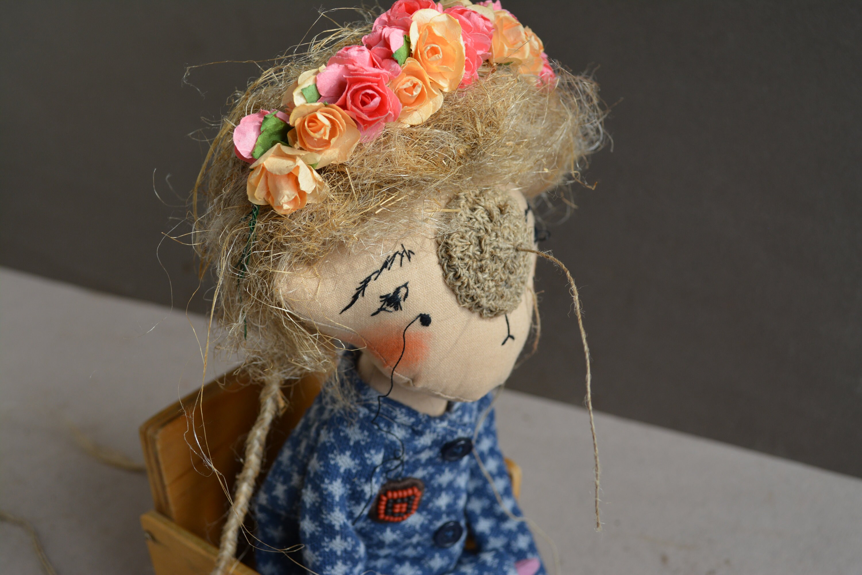 Pixie Elf Doll - Woodland Girl - Handmade Doll - Textile Toy ...