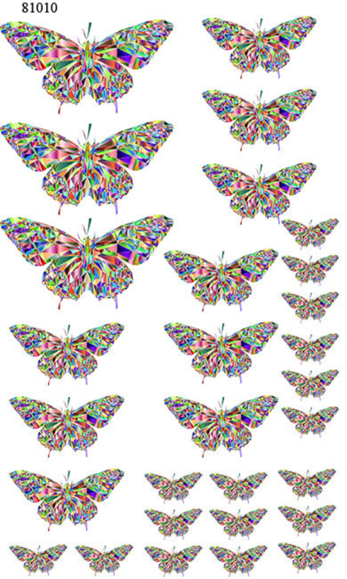 Monarch Butterfly in Full Color - Ceramic Decals- Enamel Decal - Glass ...