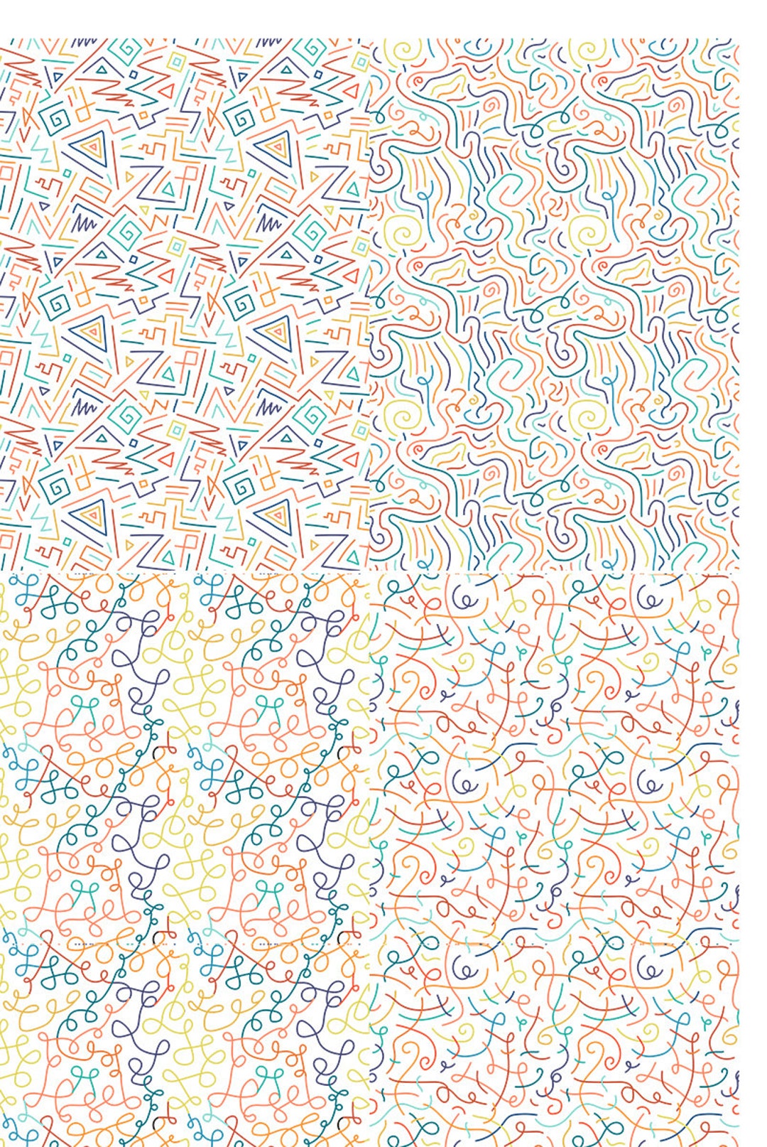 Colorful Curves - Ceramic Decals-- Enamel Decal - Glass Decal- 55425 - Etsy
