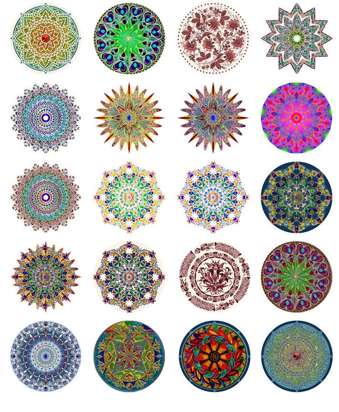 Decorative Circles - Ceramic Decals- Enamel Decal - Glass Decal- 72365 ...