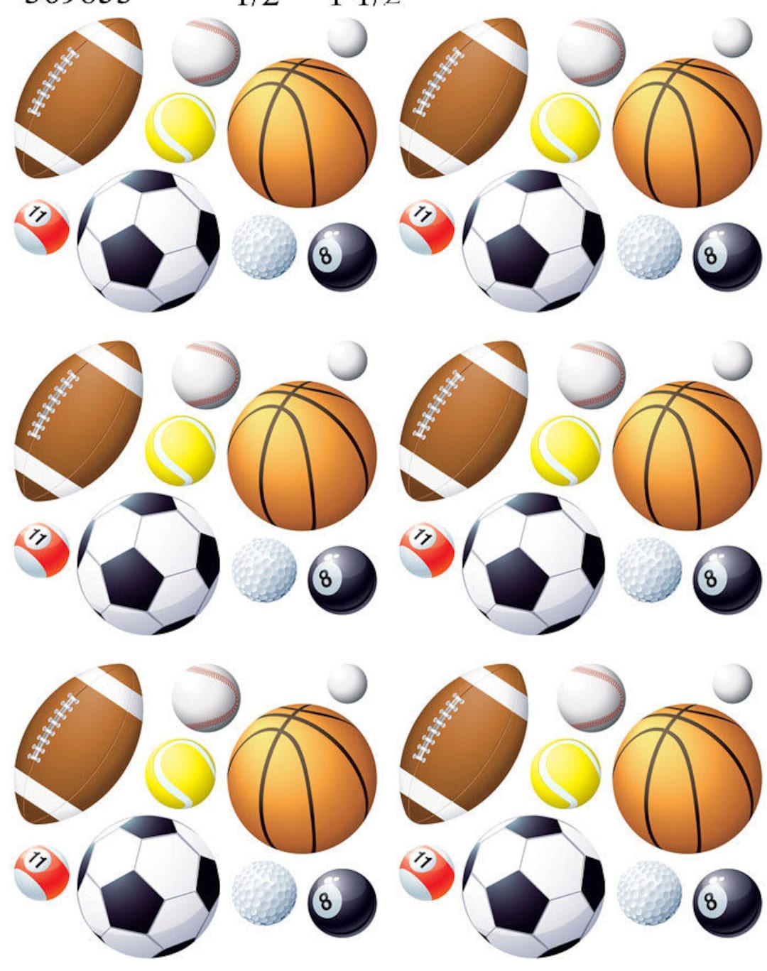 Sports Balls - Ceramic Decals- Enamel Decal - Glass Decal- 369853 - Etsy