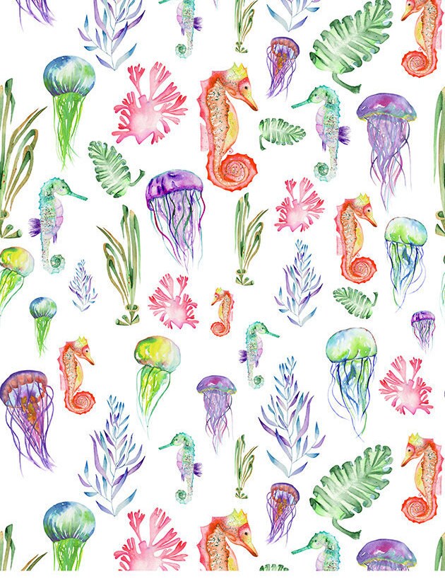 Pastel Tropical Fish Ceramic Decals Enamel Decal Fusible - Etsy