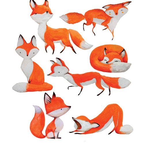 Baby Forest Animals Ceramic Decals Enamel Decal Fusible | Etsy