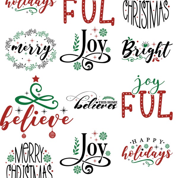 Christmas Decal - Etsy