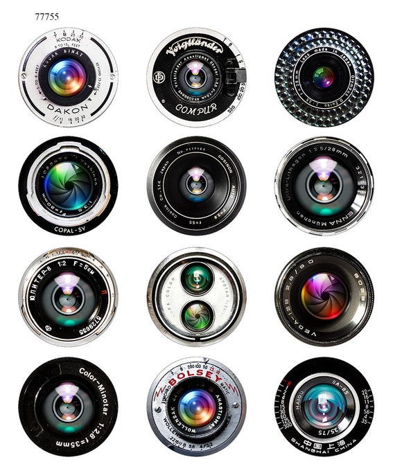 Colorful Decorative Camera Lenses Ceramic Decals Enamel | Etsy