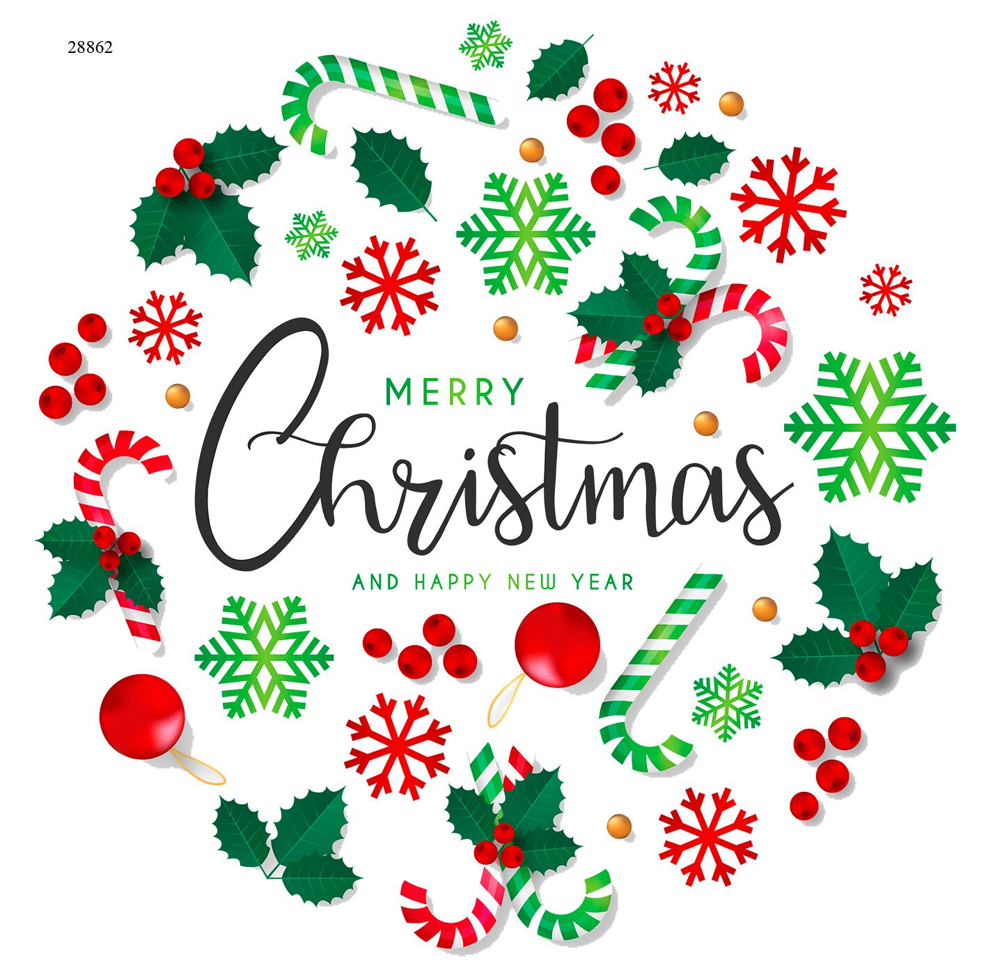 Square Merry Christmas Plate Design Ceramic Decals Enamel - Etsy
