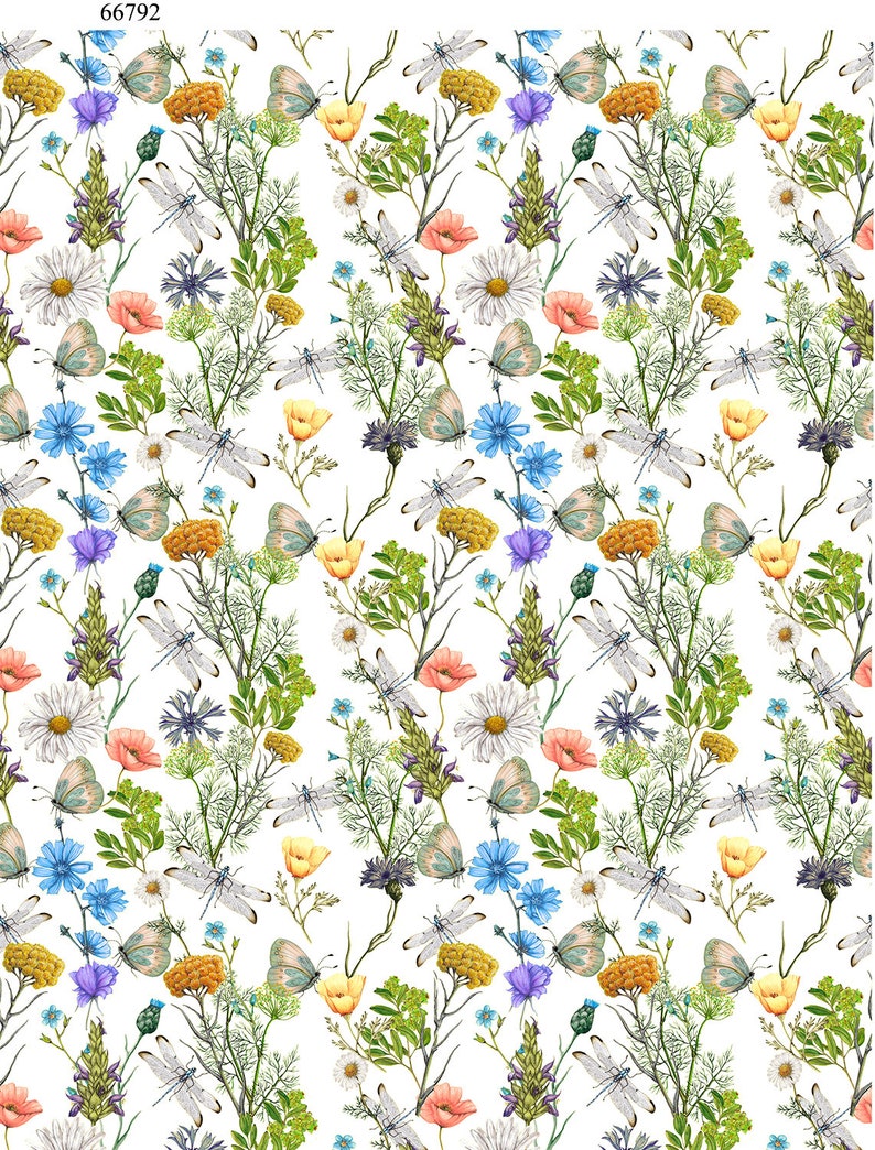 Seamless Wild Flower Pattern Ceramic Decals Enamel Decal - Etsy