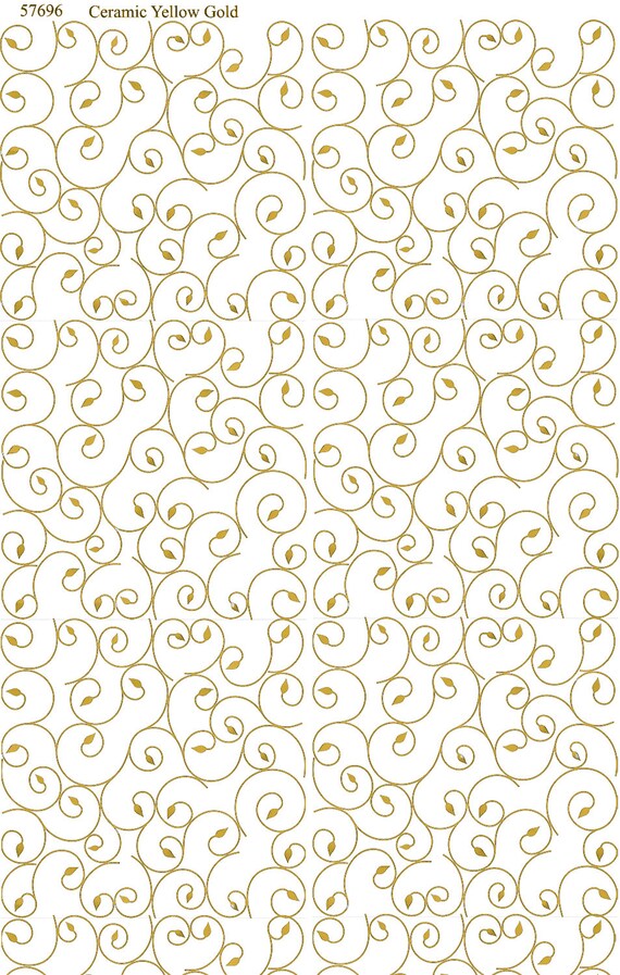 Gold Leaf Lines Real 23 K Yellow Gold for Ceramic or - Etsy