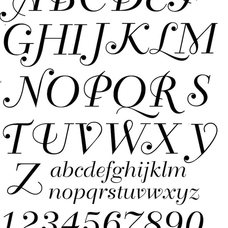 Fancy Letters Decal - Etsy