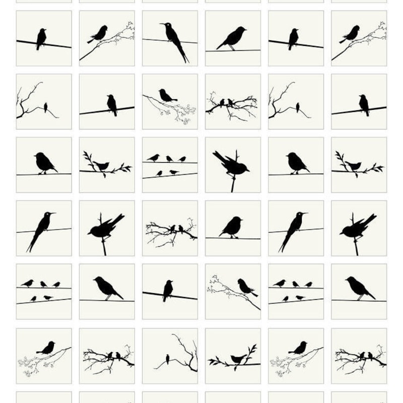 Black Bird Ceramic Decal - Etsy