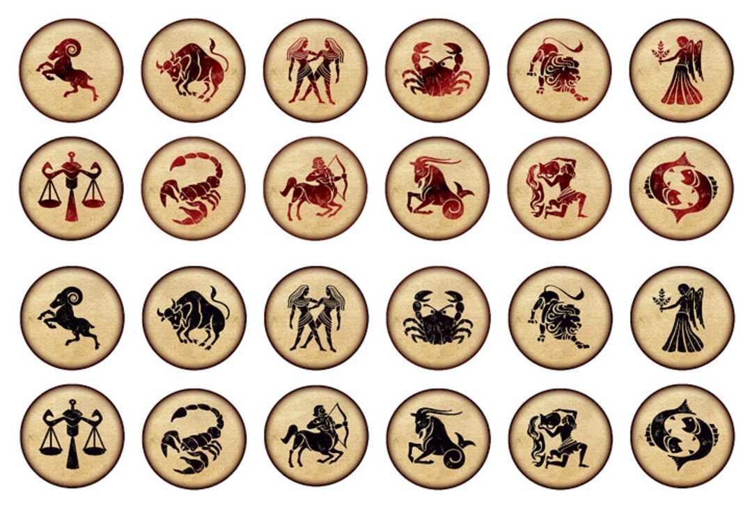 Zodiac Signs - Ceramic Decals- Enamel Decal - Glass Decal- 37868 - Etsy