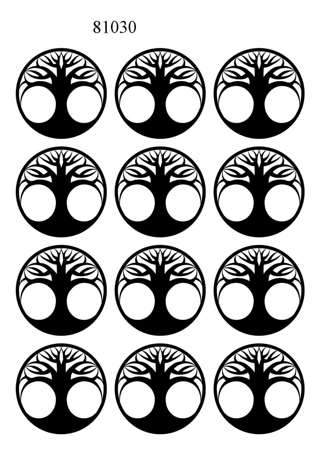 Tree of Life - Ceramic Decals- Enamel Decal - Glass Decal- 81030 - Etsy