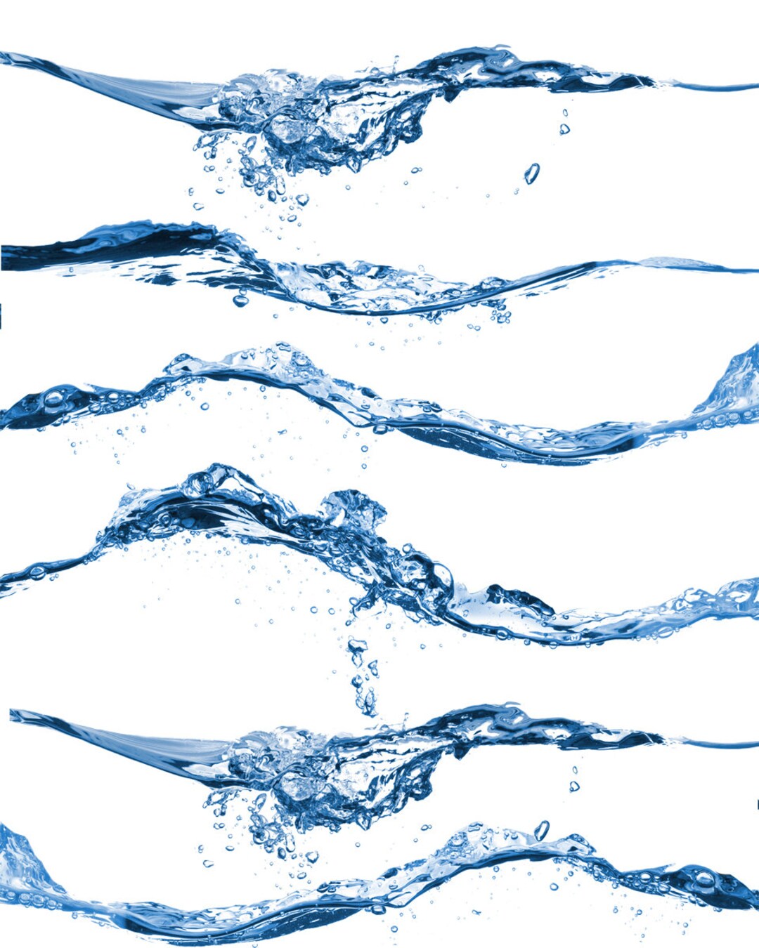 Blue Blue Waters - Ceramic Decals- Enamel Decal - Fusible Decal - Glass ...