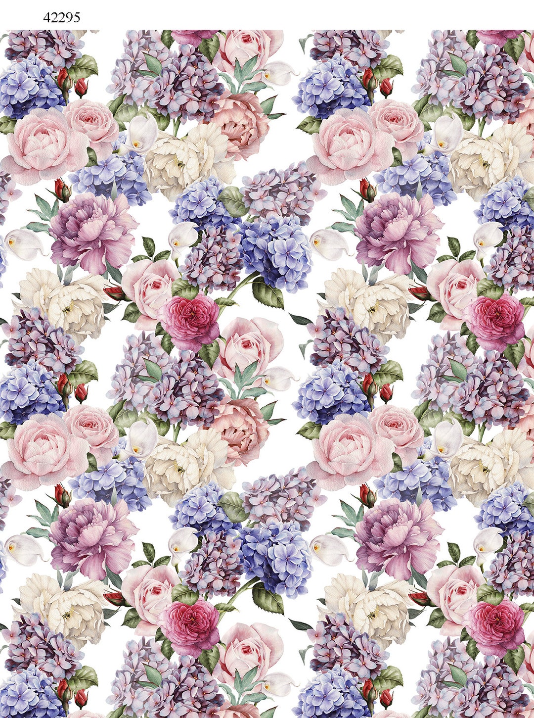 Spring Flowers - Roses - Seamless - Ceramic Decals- Enamel Decal ...