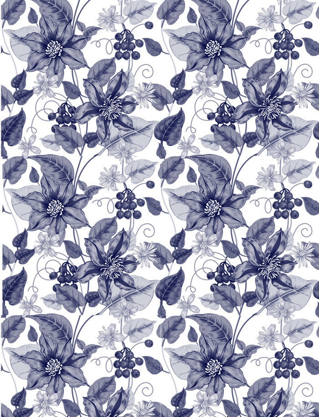 Blue Lilly Pad - Seamless - Ceramic Decals- Enamel Decal - Fusible ...