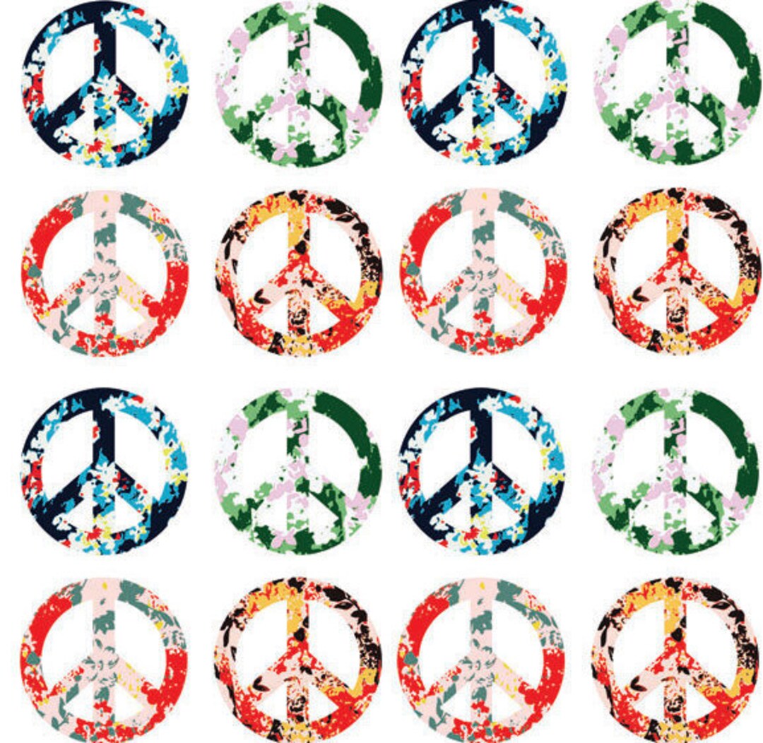 Peace Signs - Ceramic Decals- Enamel Decal - Fusible Decal - Glass ...