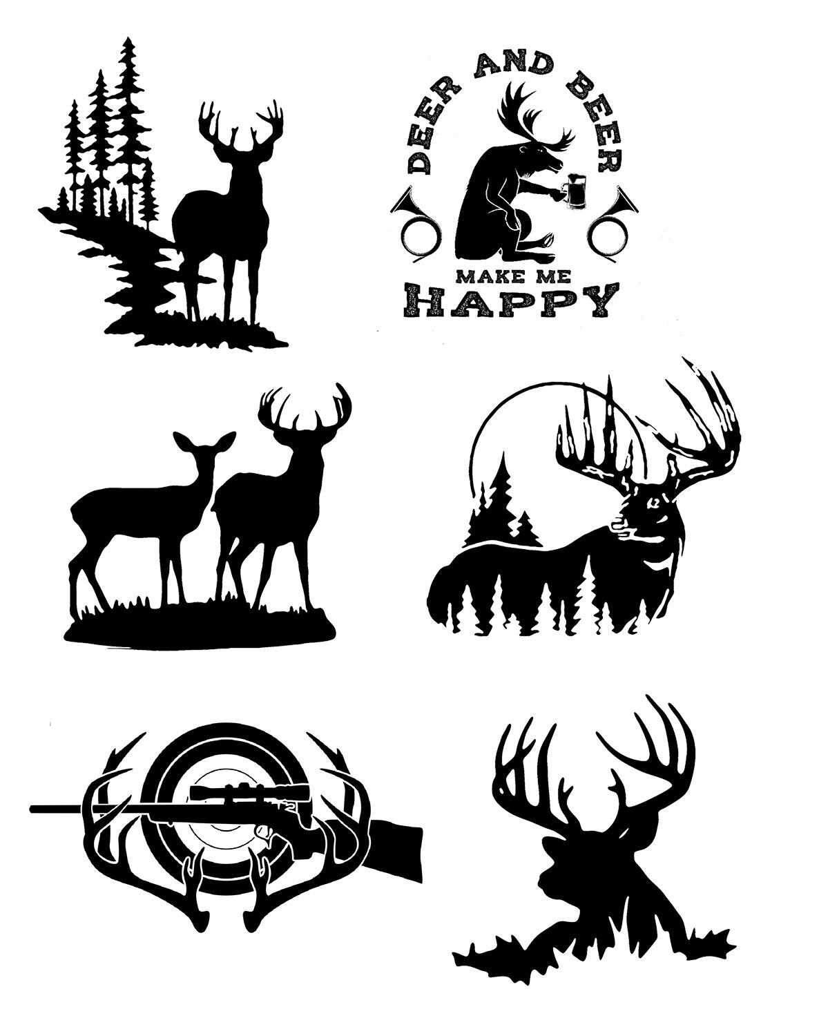 Deer Hunting Ceramic Decals Enamel Decal Fusible Decal - Etsy