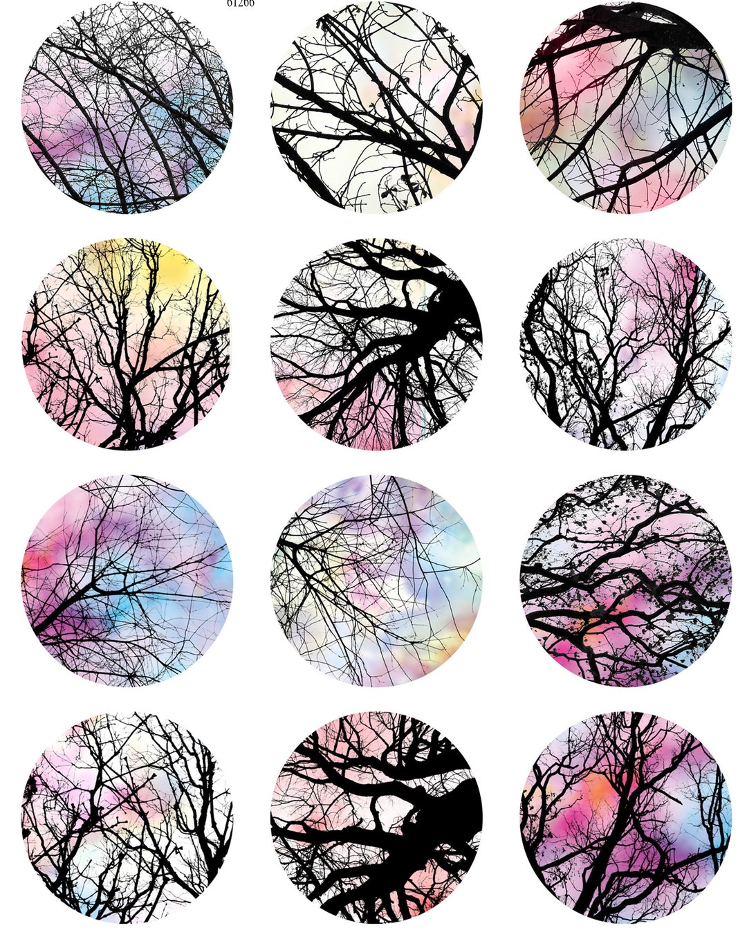 Bare Trees of Winter - Ceramic Decals- Enamel Decal - Glass Decal ...